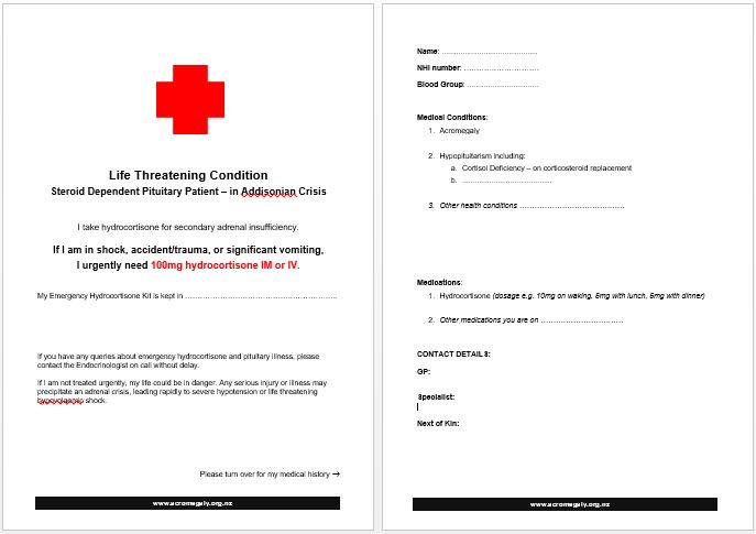 Steroid Replacement Therapy – Acromegaly NZ
